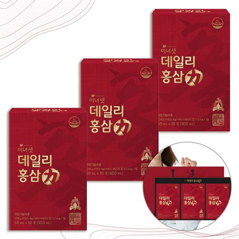 이너셋 6년근 홍삼 당귀 작약 영지 농축액 30포 홈플러스 택배배송