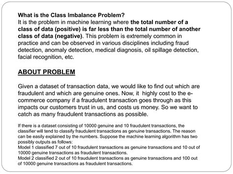 ppt on class imbalance problem in data mining ppt