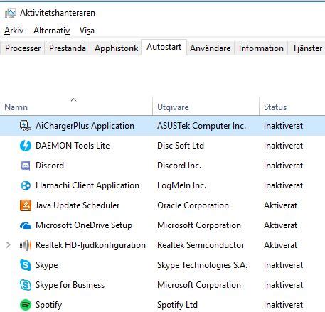 Autostart Windows Inaktivera Program Att Starta Automatiskt