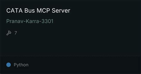 Initializedata Cata Bus Mcp Server Glama