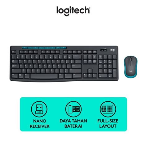 Jual Logitech Mk275 Combo Keyboard Dan Mouse Wireless Multimedia Keys Oleh Pt Surya Perdana Makmur