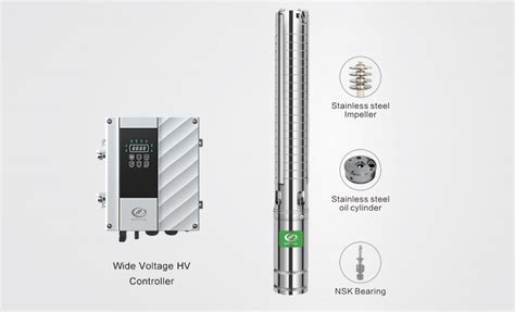 Difful Solar Submersible Pump Wide Voltage Controller 3 Inch S S Impeller Solar Pump Dc Pump