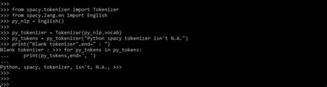 Spacy Tokenizer What Is Spacy Tokenizer Examples