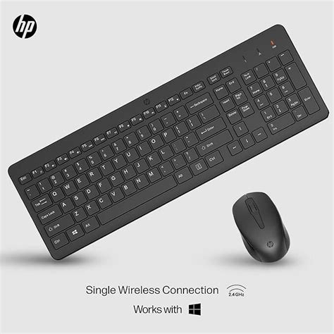 Combination Black Hp 330 Wireless Mouse And Keyboard