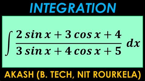Integration 7 Marks Important Question 15 Integral 2sinx 3cosx 4