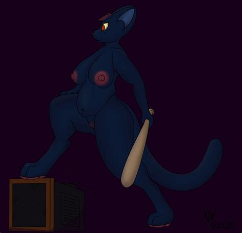 Rule 34 Anthro Bat Object Blue Body Blue Fur Breasts Chubby Anthro