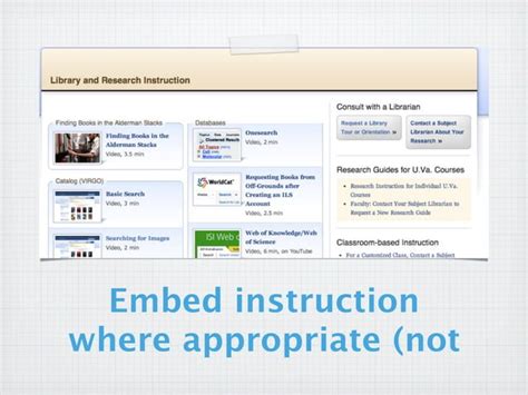 U Va Library Site Design Principles PPT