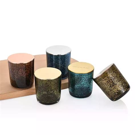 Romantic Bath And Body Works Glass Candle Holder With Black Sparkle