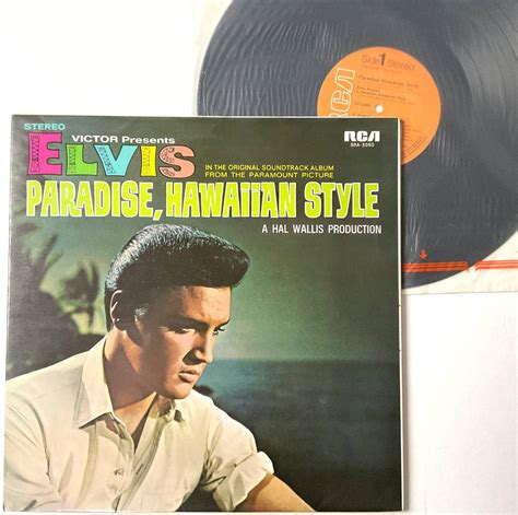 【傷や汚れあり】激レア 日本盤 エルビスプレスリー レコード Lp Elvis Presley Paradise Hawaiian