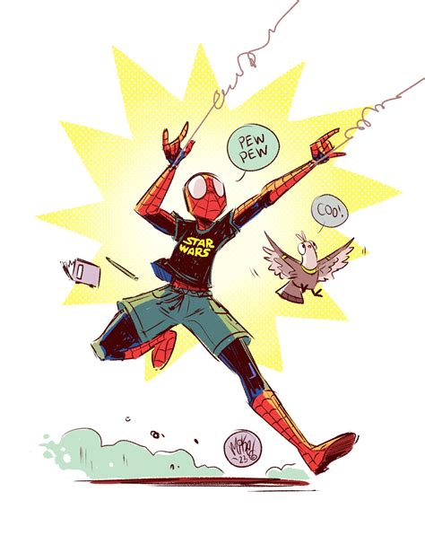 Spider Man And Peter Parker Marvel And 2 More Drawn By Mikemaihack