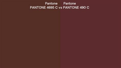 Pantone 4695 C Vs PANTONE 490 C Side By Side Comparison