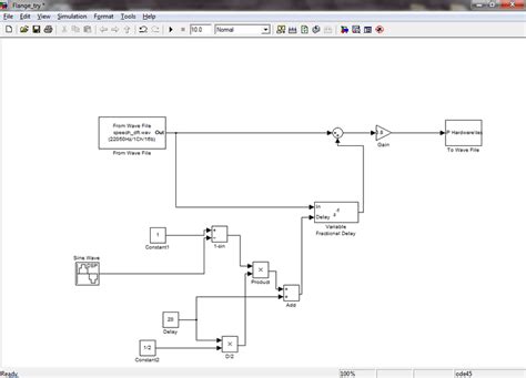 Creating Flange Or Variable Delay Dsp Model