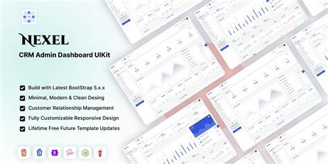 nexel crm admin dashboard uikit by wrapcoders codester