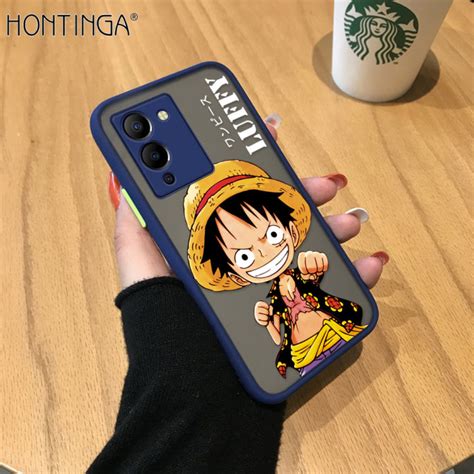 Hontinga Casing Case For Infinix Note 12 G96 Case Cartoon Anime Luffy Case Astronaut Frosted