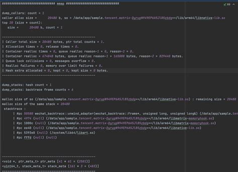 Memory Hook 的检测结果 Issue Tencent matrix GitHub
