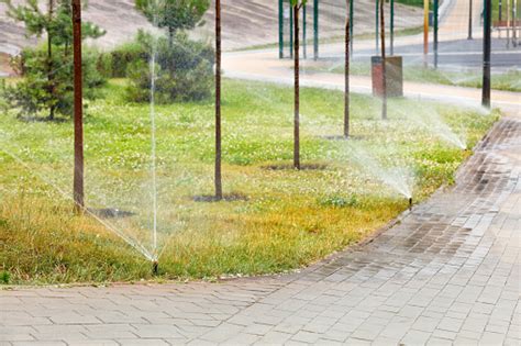 Photo Libre De Droit De Un Système Dirrigation Automatique Irrigue La