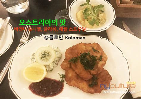 오스트리아의 맛 1 콜로만koloman 비엔나 슈니첼 굴라쉬 애플 스트루덜 Food And Drink