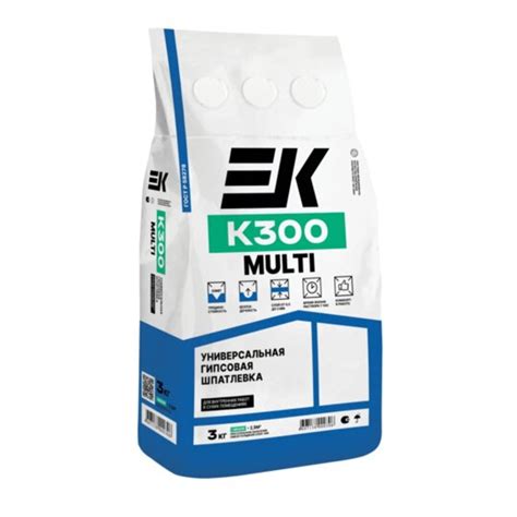 Шпатлевка гипсовая ЕК K300 Multi универсальная белая 3 кг — купить в ...
