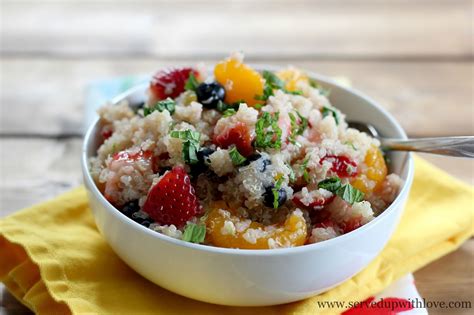 Quinoa Fruit Salad Served Up With Love