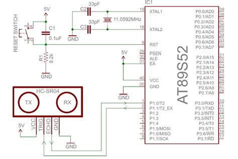 Open Electronics Project Ultrasonic Distance Sensor Hc Sr04 Interfacing With 8051