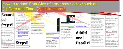 Html How To Reduce Font Size For All Images Dates And Times In Microsoft Mht Document