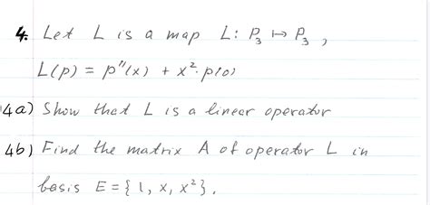 Solved Let L is a map L P W P₂ L p p x pion Chegg com