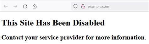 How To Edit The Default Placeholder Page For A Disabled Siteworx