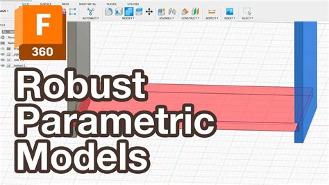 More Robust Parametric Models Fusion 360 Youtube