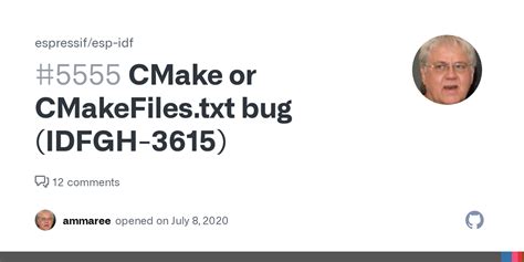 Cmake Or Cmakefiles Txt Bug Idfgh Issue Espressif Esp
