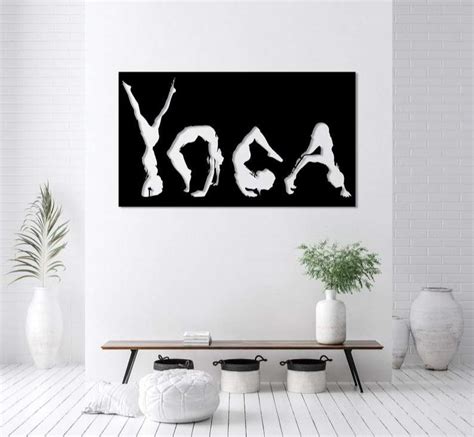 Personalized Yoga Pose Zen Meditation Yoga Studio Home Decor Custom