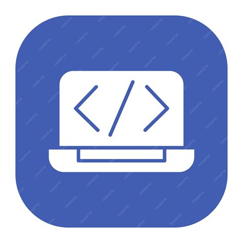 Premium Vector Laptop Coding Vector Illustration