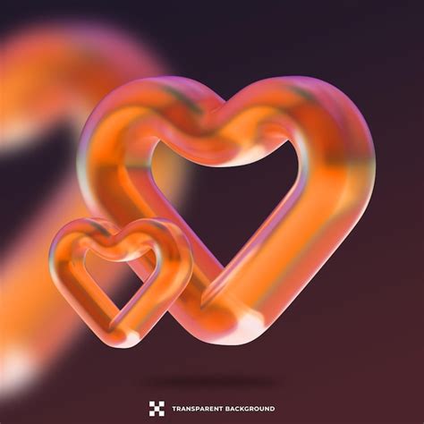 premium psd happy valentine s day with 3d hearts