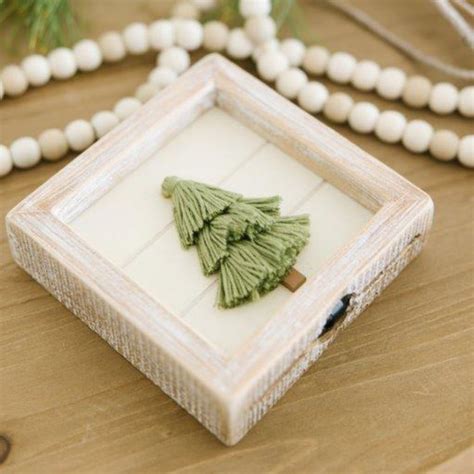 Framed Reversible Tassel Tree Sign Linabella