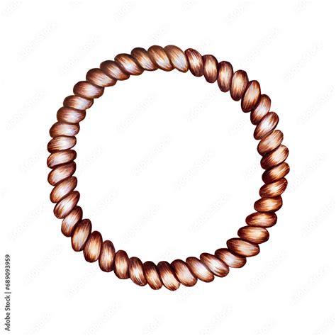 Marker Illustration Of Ethnic Handmade Woven Willow Hoop For A