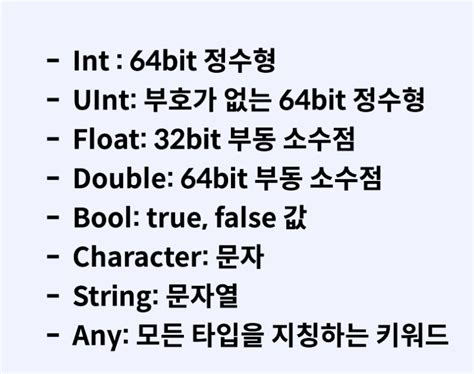 Swift 데이터 타입