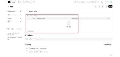 item template creation problem stock inventory frappe forum