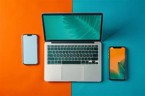 Smartphone And Laptop Screen Premium Ai Generated Image