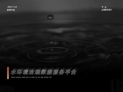 水环境治理数据服务平台 哄哄哄哄哄 站酷zcool