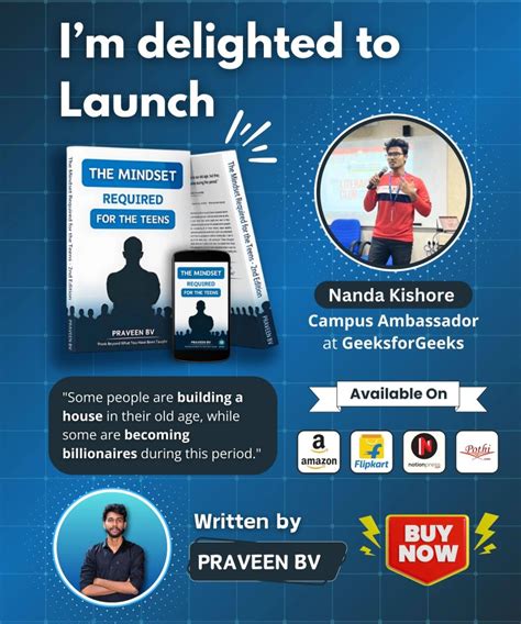 Nanda Kishore On Linkedin Personalimprovement Teenmindset Newbook