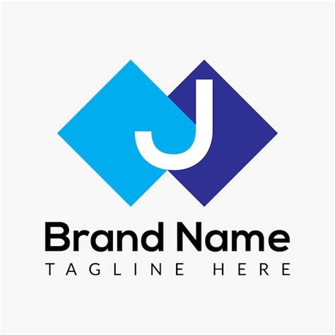 Resumen Diseño Del Logotipo De Las Letras Iniciales Modernas De La Letra J Vector Premium