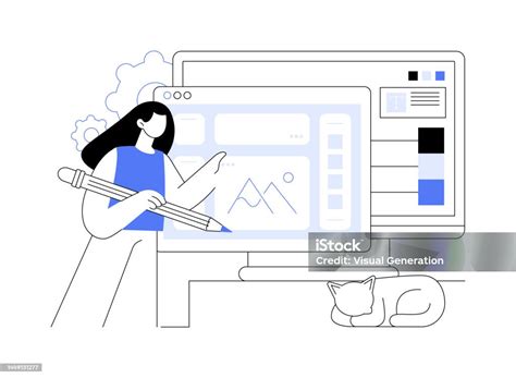 Interface Design Abstract Concept Vector Illustration Stock