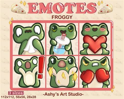 Emotes De Rana Twitch Youtube Discord Emote Froggy Etsy España
