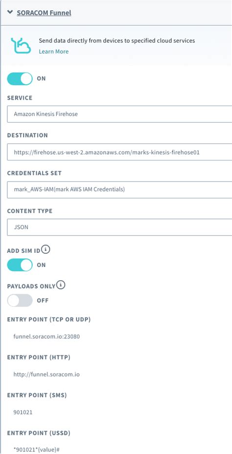 Stream Iot Cellular Data Directly Into Aws Kinesis Firehose With Soracom Funnel Soracom