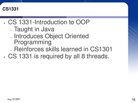 Cs1301 Where It Fits Institute For Personal Robots In Education Ppt