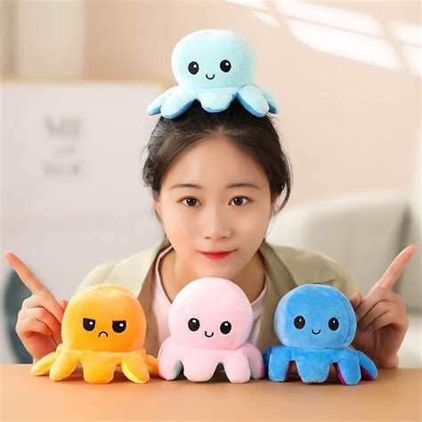 Jual Boneka Gurita Octopus Halus Bolak Balik Dua Sisi Reversible Shopee Indonesia