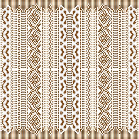 Premium Vector Nusantara Folk Pattern Seamless With Ethnic Flores