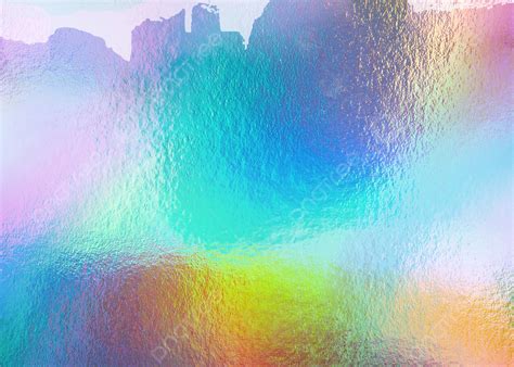 Frosted Glass Effect Holographic Color Metal Texture Background