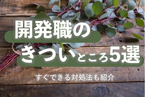 開発職のきついところ5選【元社員がきつい理由と対処法を紹介】 りけらいふ！（like Life！）