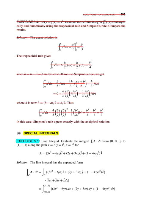 Solution Special Integrals Exercises Ans Solutions Studypool