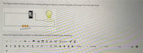 The Figure Below Shows Electrons Moving Along An Electric Current Towards And Away From Th Physics